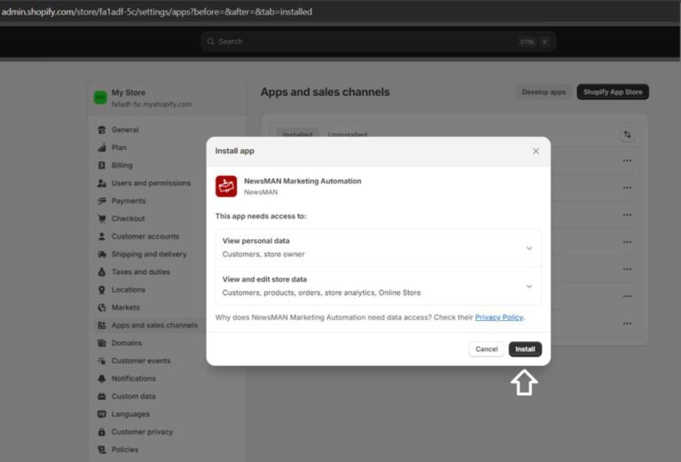 NewsMAN - Shopify integration - Newsman - Knowledge Base